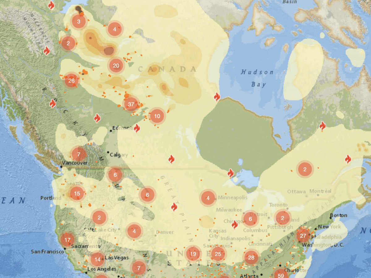 Wildfire smoke forecast: Will Michigan catch a break this summer ...